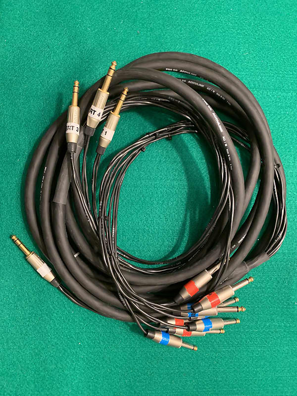 Pro Co Pro Co 4 Channel TRS-TS Insert Snake | Reverb