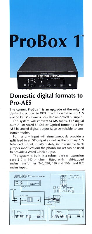 AUDIODESIGN Probox 1 1992 - Blue | Reverb