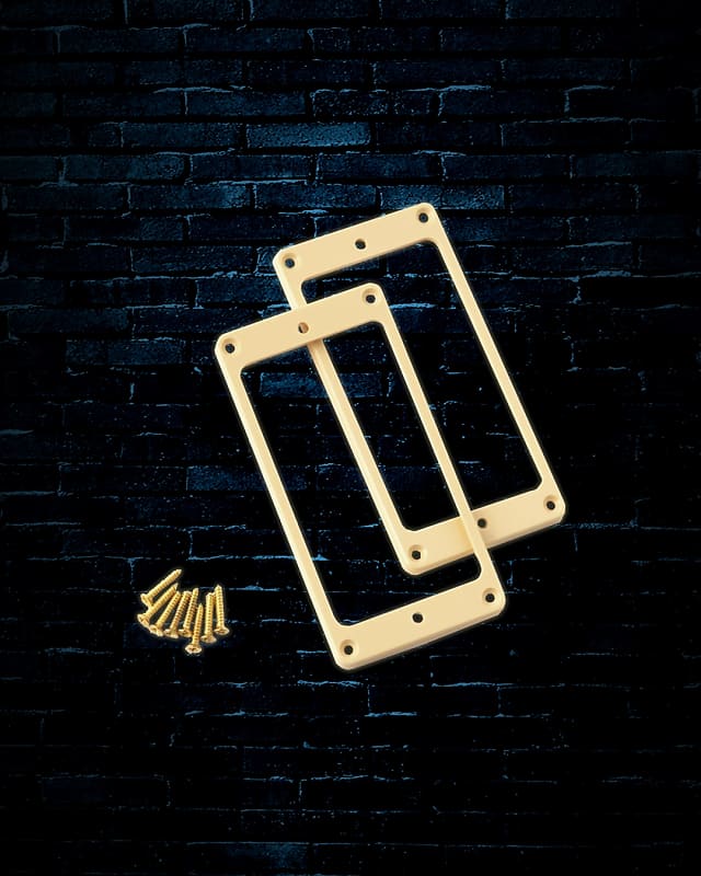 PRS Slant Humbucker Pickup Rings (Set of 2) - Creme | Reverb