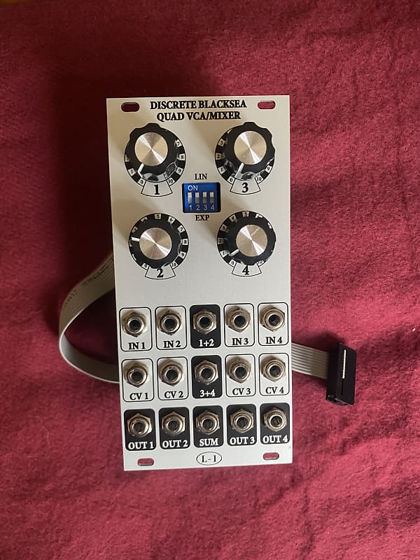 L-1 Discrete Blacksea Quad VCA/Mixer - metallic | Reverb
