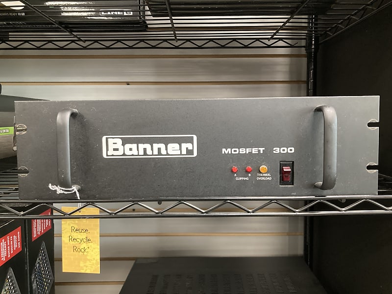 Used Optronics Banner Mosfet 300 Power Amp | Reverb