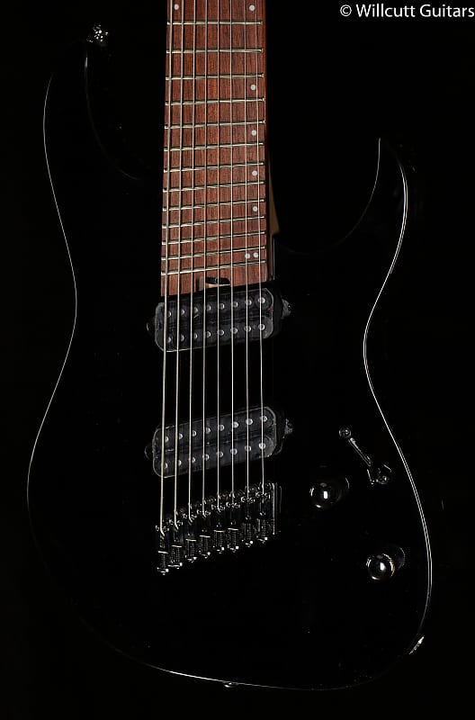Ibanez RGMS8BK Multi-scale 8-String Black (838) | Reverb