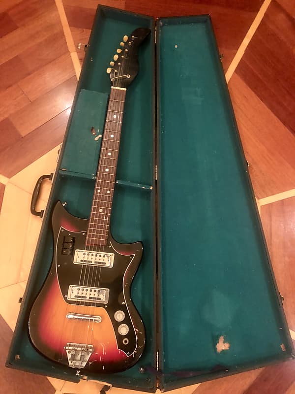 ORIGINAL MIJ VINTAGE TEISCO DEL RAY TULIP ELEC. GUITAR w/ | Reverb