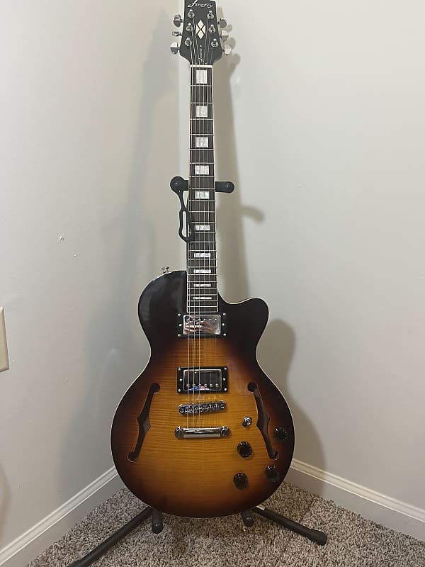 Firefly Aerosonic FFLPS Les Paul style - Red Tobacco Sunburst | Reverb