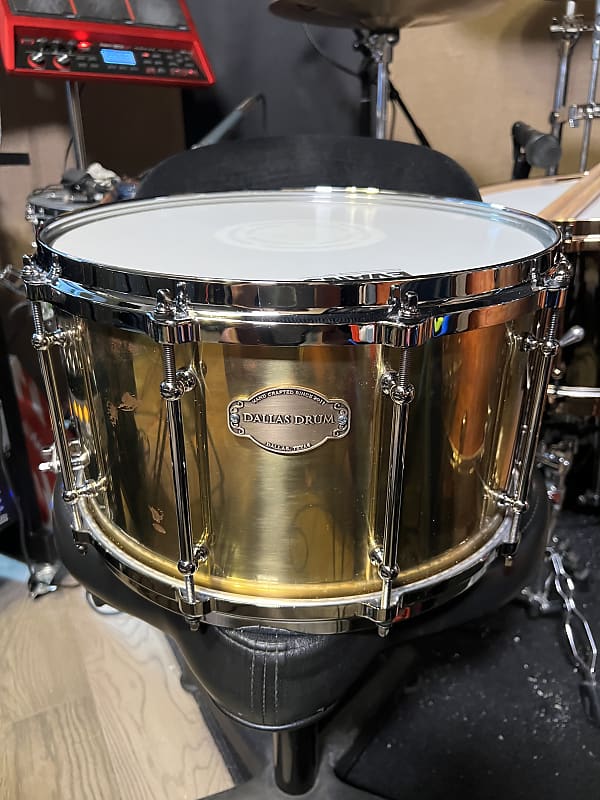Dallas Drum 14x8 Snare 2021 Polished Brass | Reverb