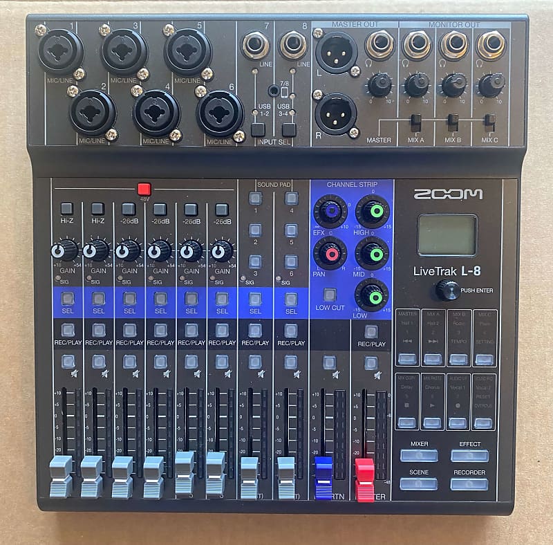 ZOOM LiveTrak L-8 Podcasting Board for Creators ZOOM 2021 - | Reverb