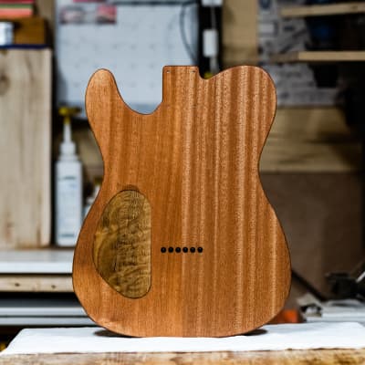 Figured White Oak Tele Body / White Oak & Sapele | Reverb