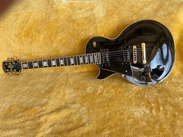 Epiphone Les Paul Custom Pro 2016 Black "Left-handed" | Reverb