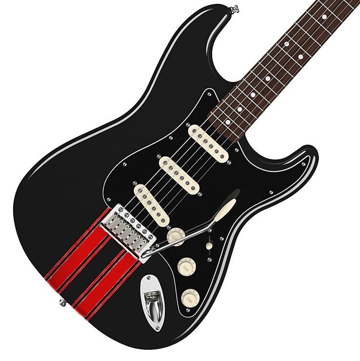 Double Racing Stripes Red Sticker Vinyl Guitar & Bass | Reverb