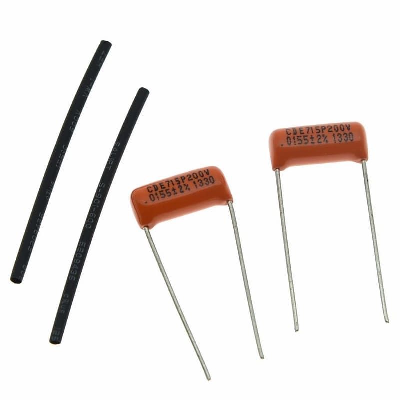 Set of 2 Sprague Guitar Bass 715P Orange Drop Capacitor Caps | Reverb