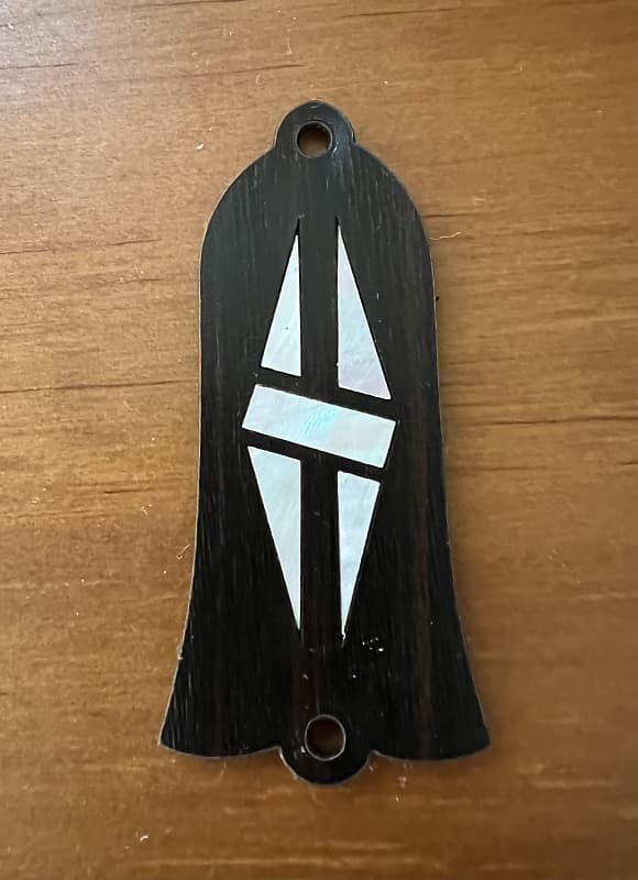 Gibson Les Paul Custom Truss Rod Cover - Ebony W/ Pearl | Reverb