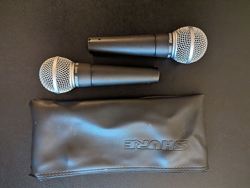 Shure SM58 Pair + Storage Bag | Reverb