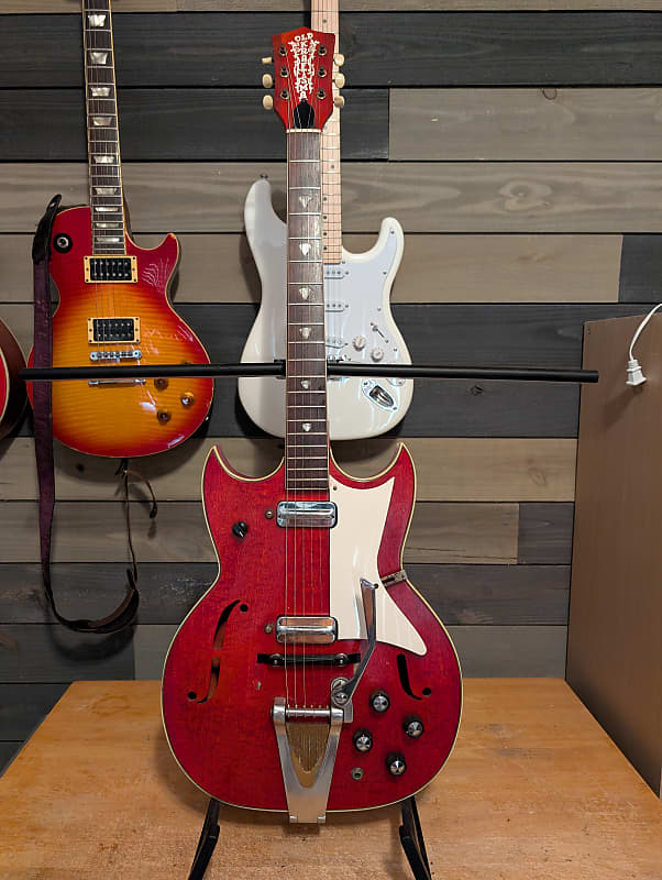 Old Kraftsman K-592 Red Devil Electric Guitar 1960s Red | Reverb