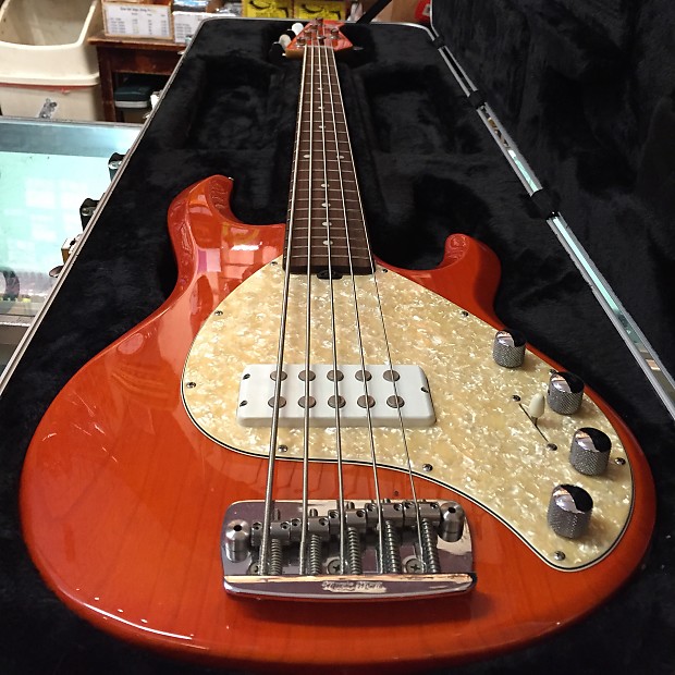 Music Man Stingray 5 Translucent Orange | Reverb