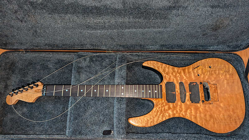 Custom Super Strat Unknown - Curly Maple & Floyd | Reverb