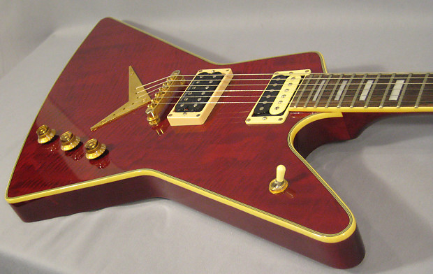 Dean Z Explorer Electric Guitar Trans-Red Finish w/ Case MIK | Reverb