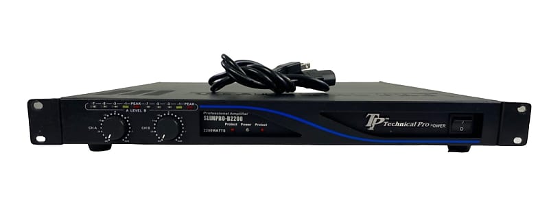 Technical Pro SLIMPRO-B2200 2200 Watt Peak Power Amplifier | Reverb