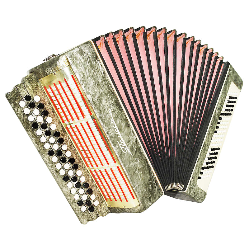 Bayan Polissya Made In Ukraine 3 Row Button Accordion 100 Reverb