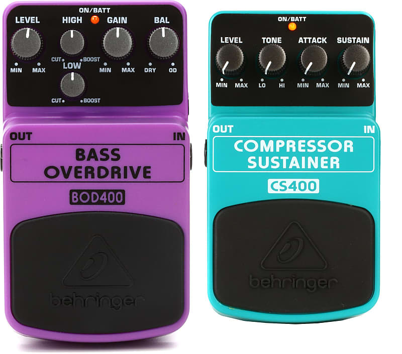 Behringer BOD400 Bass Overdrive Pedal Bundle with Behringer | Reverb
