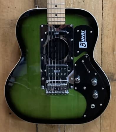 Burns Steer - Emerald Burst Semi Hollow, Acoustic Electric | Reverb