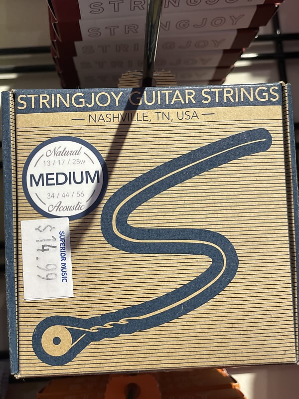 Stringjoy 13-56 phosphor bronze acoustic strings - Medium | Reverb