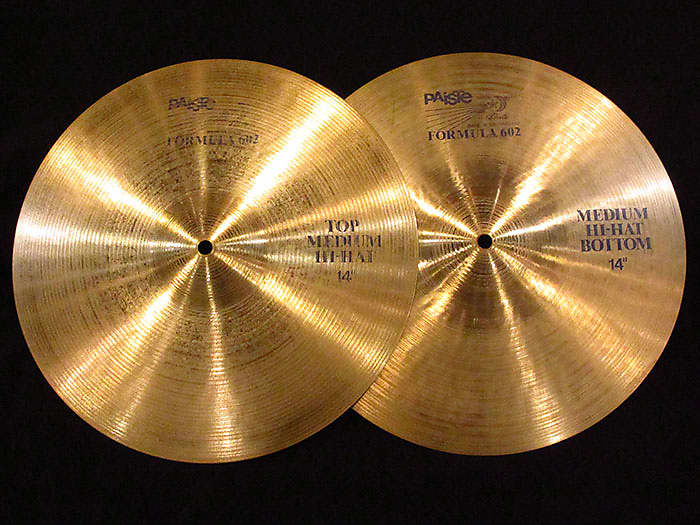Paiste Blue Label 1981' Formula 602 14" Medium HiHats Cymbal | Reverb