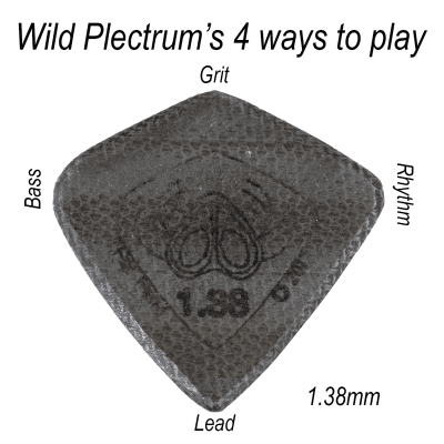 Graphite Guitar Picks - SixStringers Wild Plectrum Graphtex | Reverb