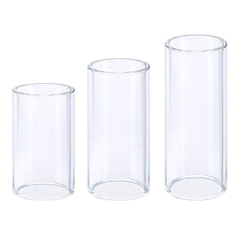 3 Pcs Glass Guitar Slides 51Mm 60Mm 70Mm Finger Slides For | Reverb