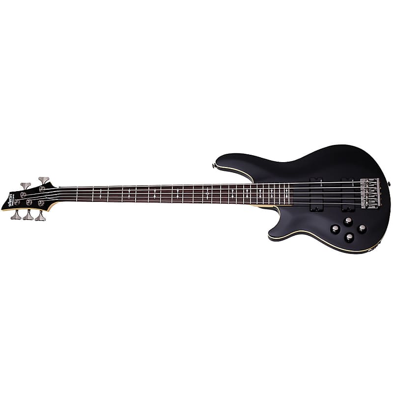 Schecter Omen-5, 5-String Bass Left Handed Gloss Black | Reverb