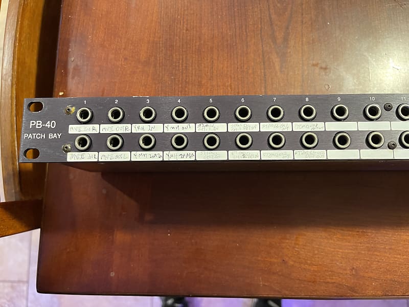 Furman PB-40 Patchbay 1980s - Black (Half-normal, all 1/4" | Reverb