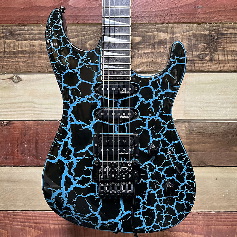 Charvel/Jackson Model 3 DK-065-SSH Custom Blue Crackle | Reverb UK
