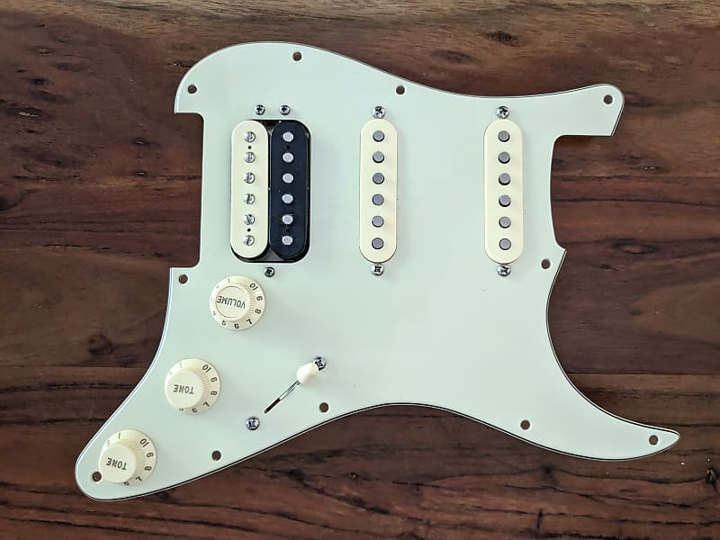 Fender Stratocaster HSS Loaded Pickguard S1 switch | Reverb