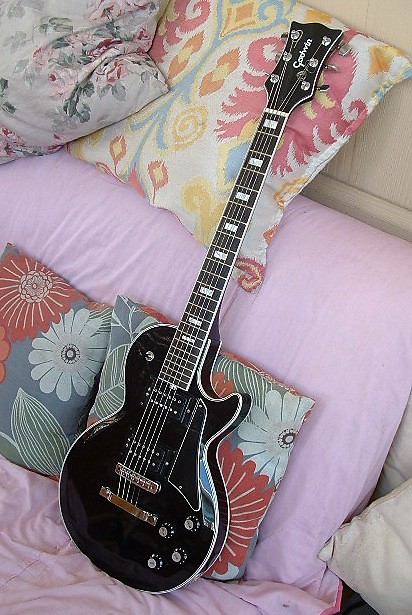 Godwin "Deluxe" Les Paul 1980's Black, Made In Italy | Reverb