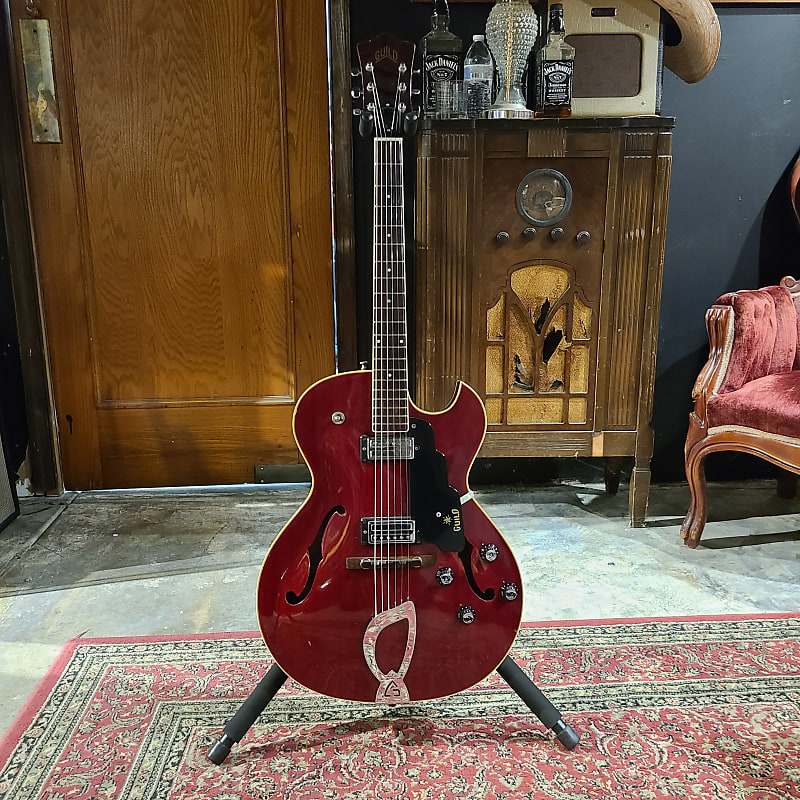 1967 Guild T-100D Cherry | Reverb