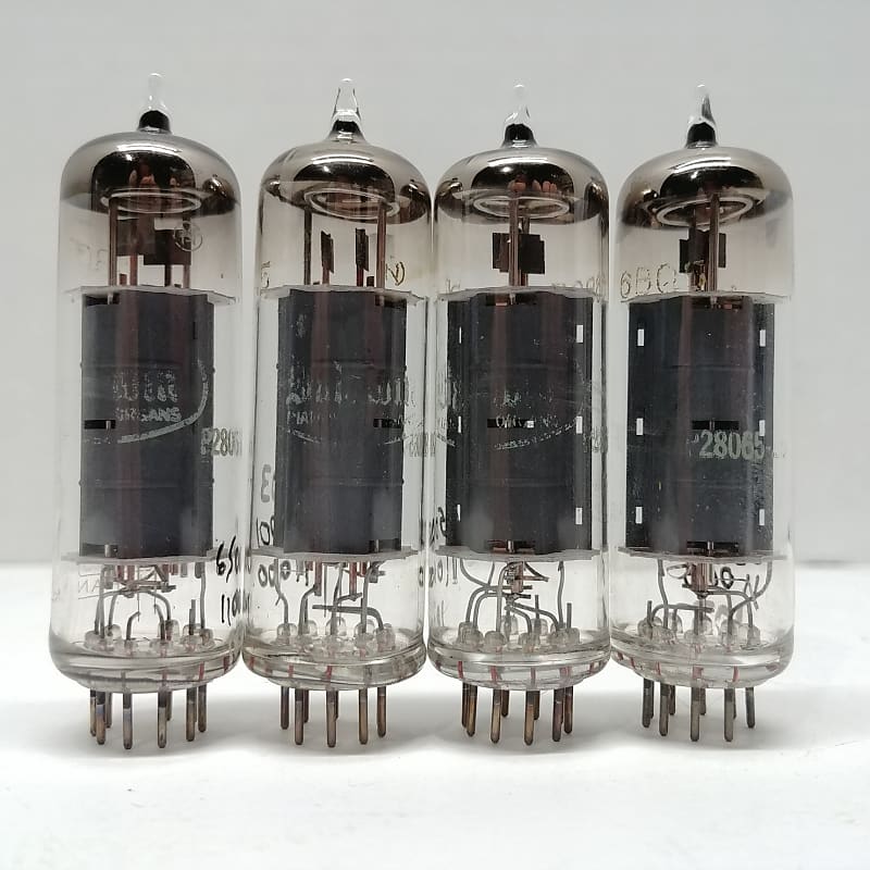 Matched Quad 1965 Raytheon EL84 6BQ5 Tubes JAPAN Toshiba | Reverb