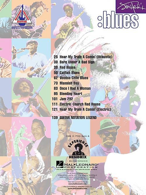 Jimi Hendrix Blues Guitar Recorded Version | Reverb