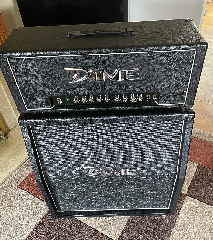 Dime Amplification D100 Half Stack with D412 Cab Black | Reverb