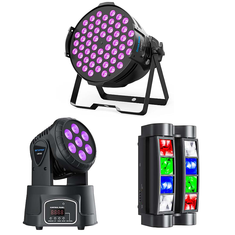 Moving Head Dj Light, 8 Beams Spider Led Stage Light, Rgbw 4 | Reverb