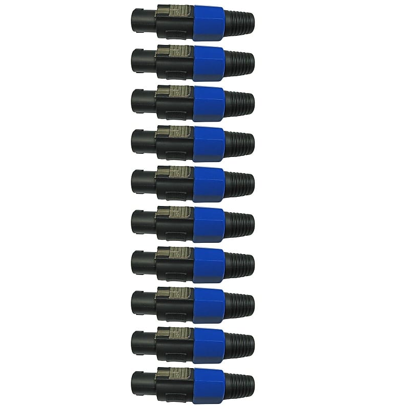 10 Speaker Cable 4 Pin Speakon Compatible Audio Connectors | Reverb