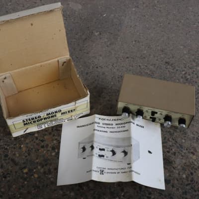 Realistic Transistorized Stereo Microphone Mixer | Reverb