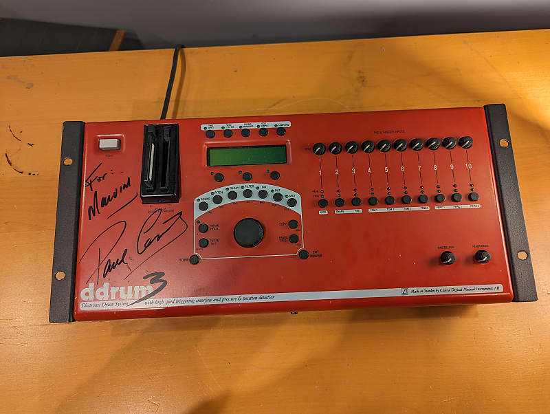 ddrum Clavia 3 Electric Drum System - Red Signed by "Paul C" | Reverb