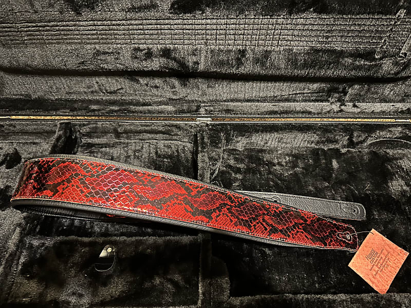 Howes Custom Genuine Snake Skin Guitar Strap Hand Made In USA | Reverb