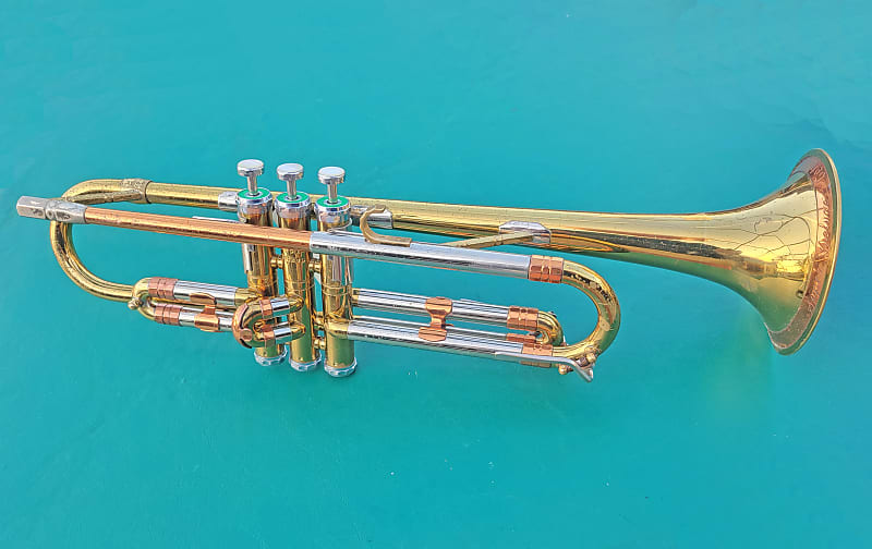 1950s Getzen Trumpet Super Deluxe Tone Balanced Elkhorn WI | Reverb