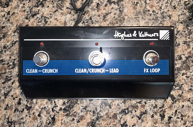 Hughes and Kettner 5 pin 3 button footswitch for guitar amp | Reverb