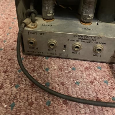 David Bogen Co Challenger MX6 Vintage Tube Amplifier | Reverb