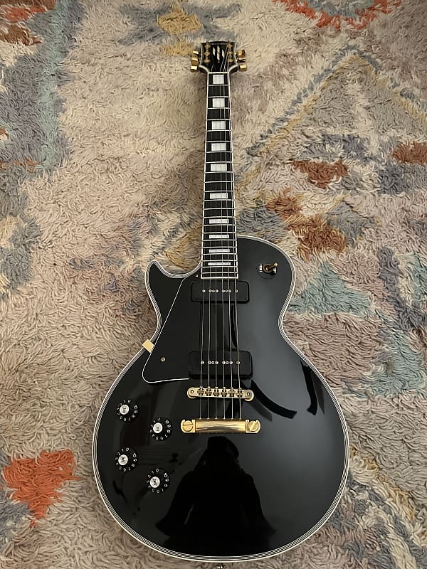 Edwards E-LP-130CD/P Left Handed Black with Seymour Duncan | Reverb