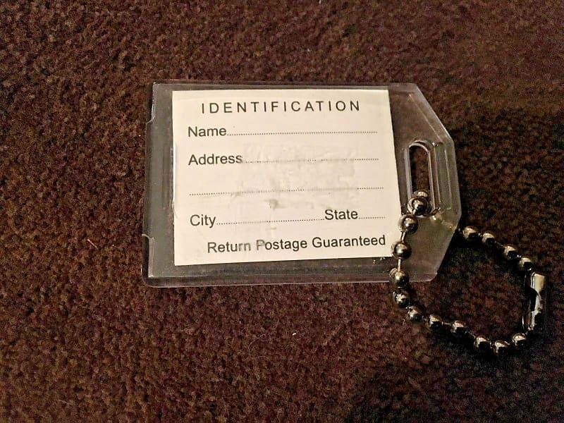 Herco Instrument Case Identification Tag/NIP/Free Shipping! | Reverb