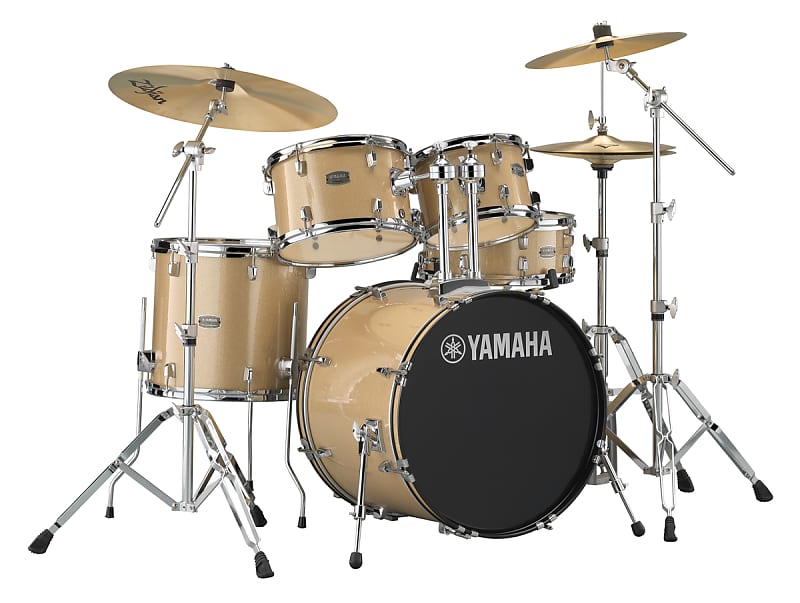 Yamaha Rydeen 5 Piece Shell Pack Drum Kit, Champagn Glitter | Reverb