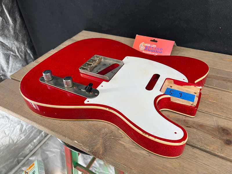 Real Life Relics Tele® Telecaster® Body Double Bound Aged Red | Reverb
