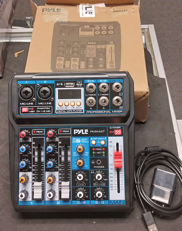 Pyle PMX44T 6 Channel USB Mixer | Reverb